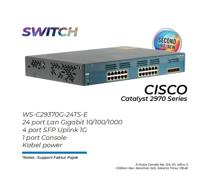 CISCO Catalyst 2970 Series WS-C29370G-24TS-E